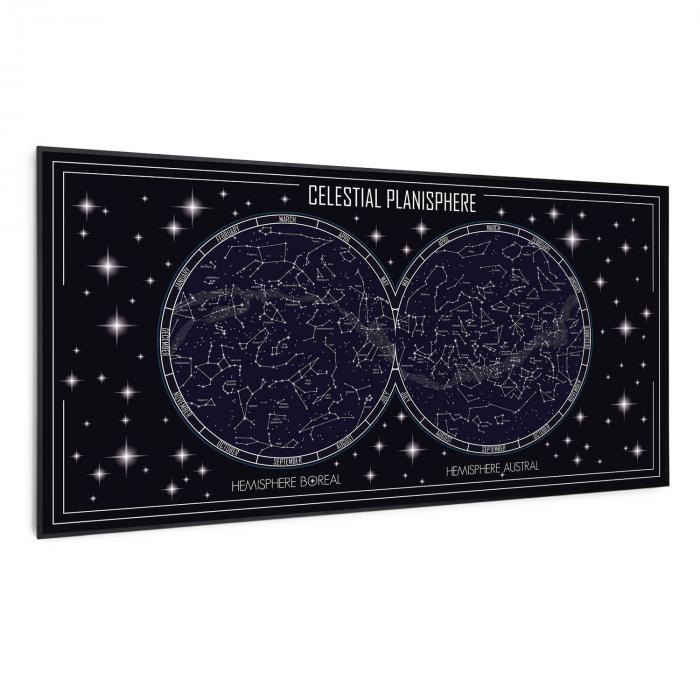 Wonderwall Air Art Smart, infracrveni grijač, karta neba, 120 x 60 cm ...